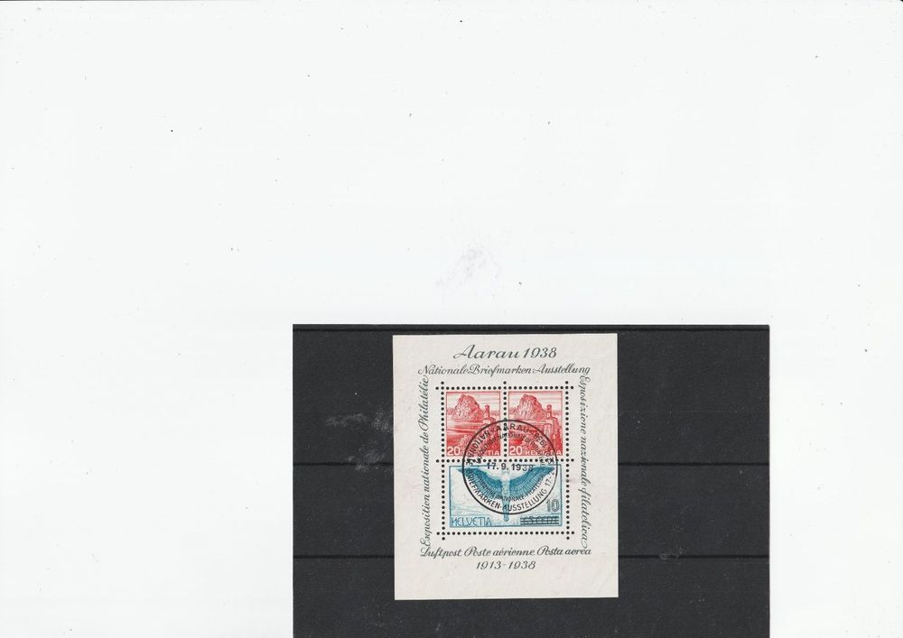 17/CH AARAUER BLOCK 1938 ET | Kaufen auf Ricardo