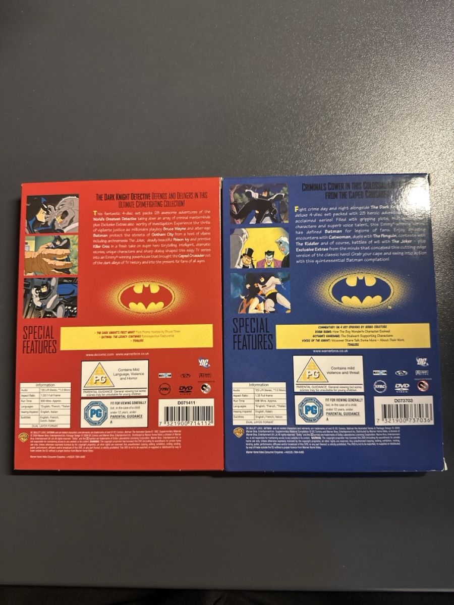 Batman The Animated Series - Volume 1 & 2 DVD Set (Gebraucht) in ...