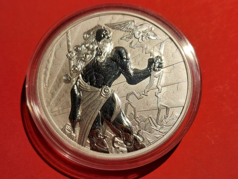 1 OZ UNZE SILBER ZEUS AUSGABE 1 QUEEN 2020 GODS OF OLYMPUS (Neu und ...