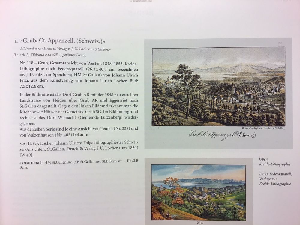 Appenzell Ausserrhoden Stich Graphik Druck Bilder Herisau (Gebraucht) in Lichtensteig für CHF 40 ...