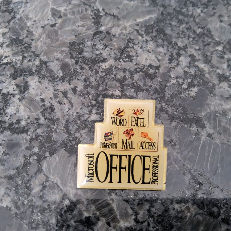 Vintage Microsoft Office Ansteckpin Retro 90er Jahre | Kaufen auf Ricardo