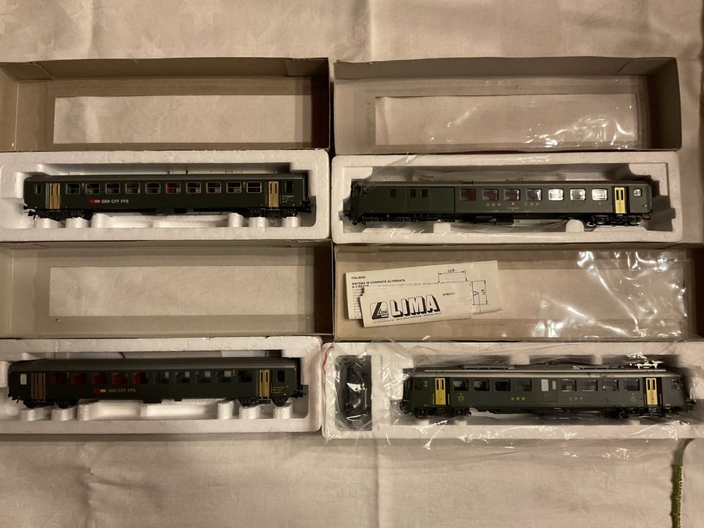 Lima 208203 AC Triebwagen RBe 4/4+ Steuerwagen BDt+ 2EW SBB (Gebraucht) in Biel/Bienne für CHF ...