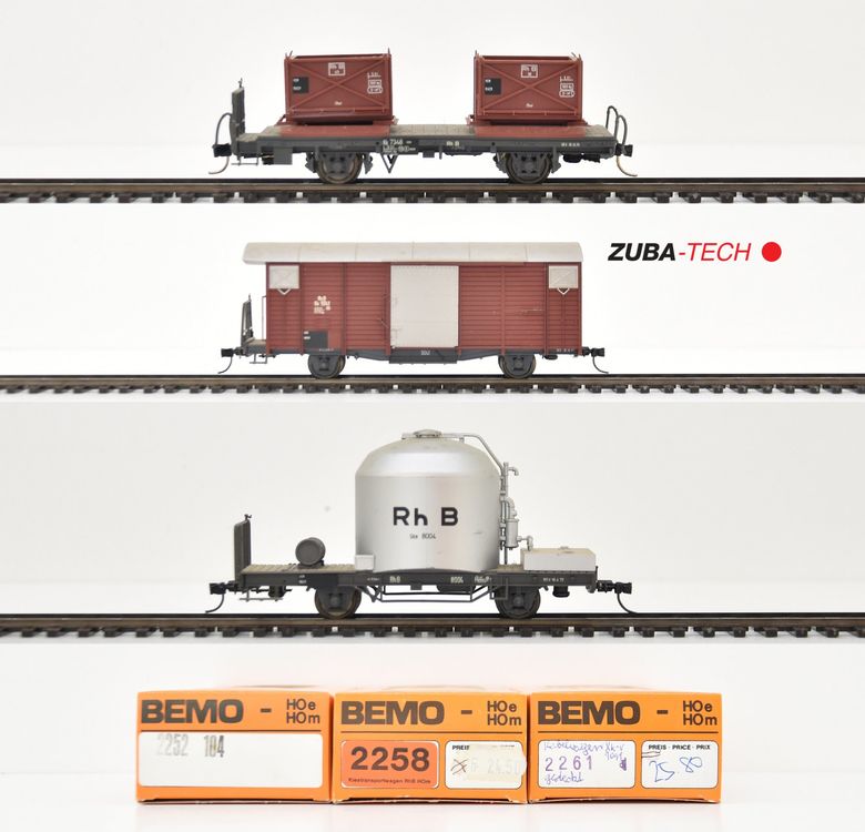 Bemo 3x Güterwagen der RhB, H0m GS mit OVP (Gebraucht) in St. Gallen für CHF 28 – mit Lieferung ...