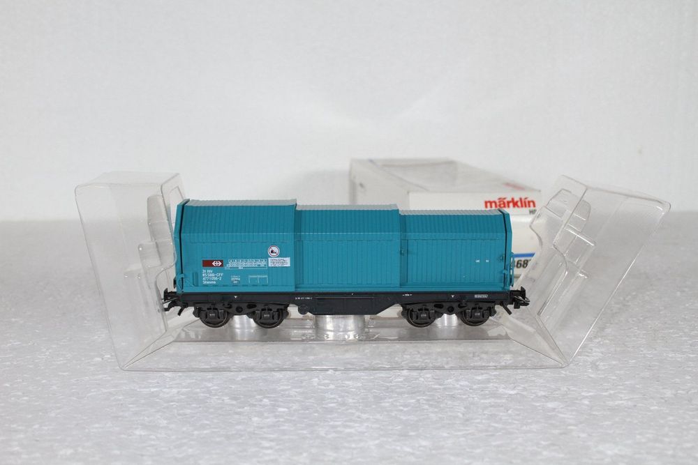 Märklin 4687 SBB Teleskophaubenwagen mit 3 Coils (Neu (gemäss ...