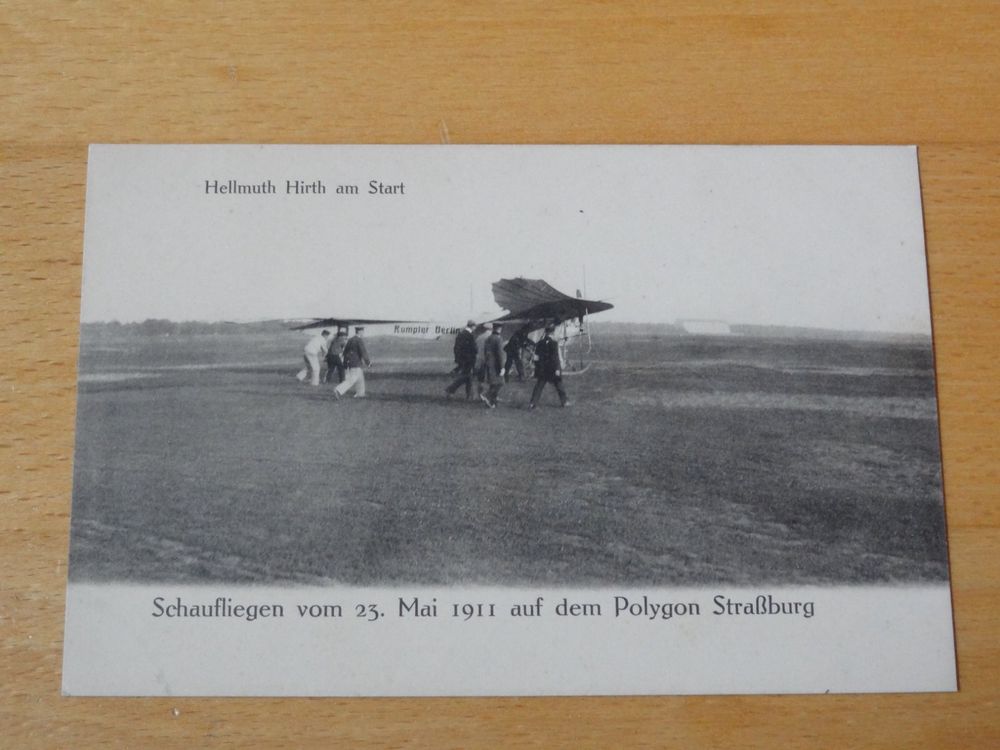 Schaufliegen 1911 Rumpler Hellmuth Hirth am Start / Gewinner | Kaufen ...