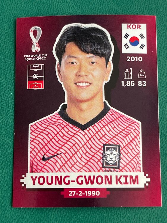 Panini WM22 KOR 8 Young-Gwon Kim (Gebraucht) in Glattbrugg für CHF 0.3 – mit Lieferung auf ...