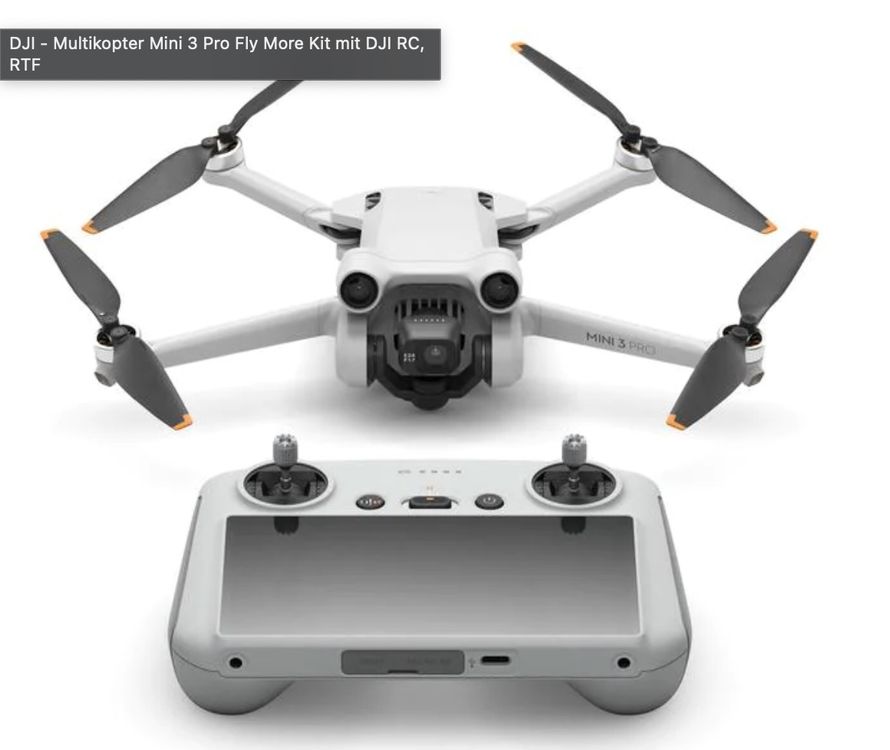 Mini 3 Pro Fly More Kit mit DJI RC, RTF inklusive 2 Akkus (Gebraucht ...