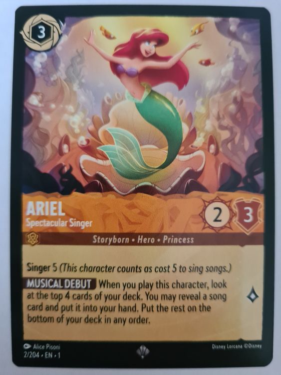 Lorcana, Ariel - Spectacular Singer, 002 (Neu (gemäss Beschreibung)) in ...