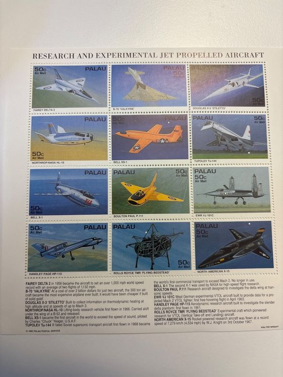 Palau: Seltene Briefmarken, Düsenflugzeuge, Top Zustand! (Neu und originalverpackt) in Zürich ...