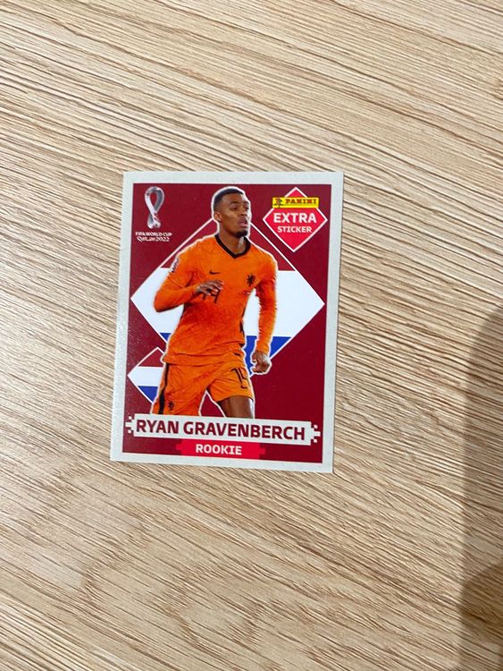 Panini WM 2022 Extra Sticker RYAN GRAVENBERCH | Kaufen auf Ricardo