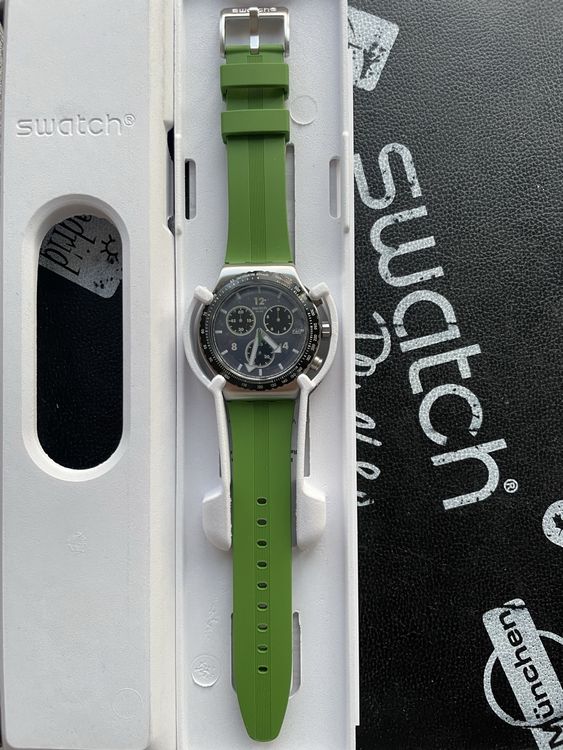 Swatch Uhr Irony Chrono Dusk Thru The Leaves YVS531 (Neu und ...
