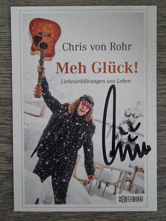 Autogrammkarte Chris von Rohr Originalunterschrift | Kaufen auf Ricardo