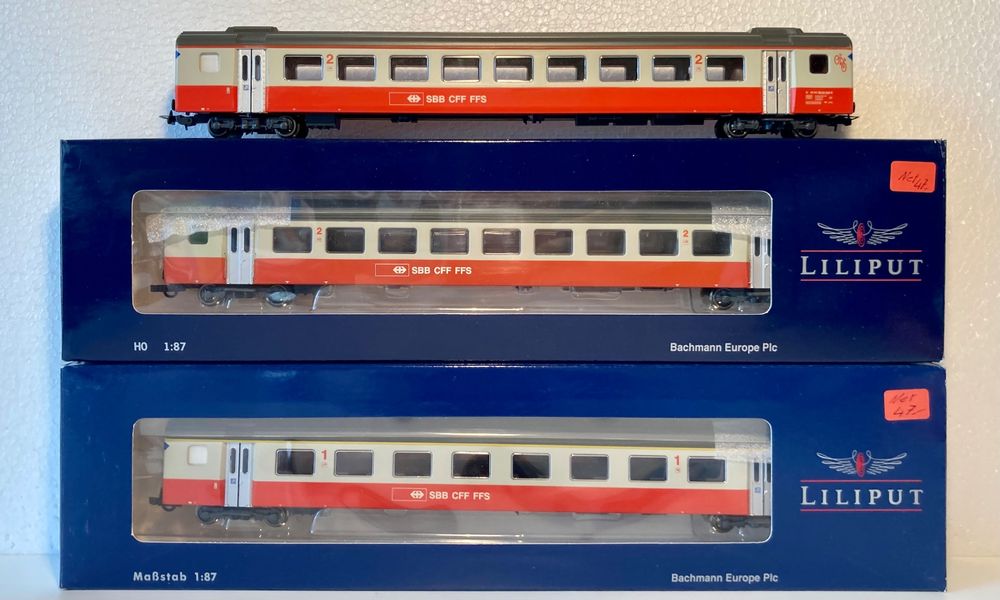 Liliput 3x EW III Swiss-Express (1x 1.Kl. / 2x 2.Kl.) ép. V (Gebraucht) in Genève für CHF 136.35 ...