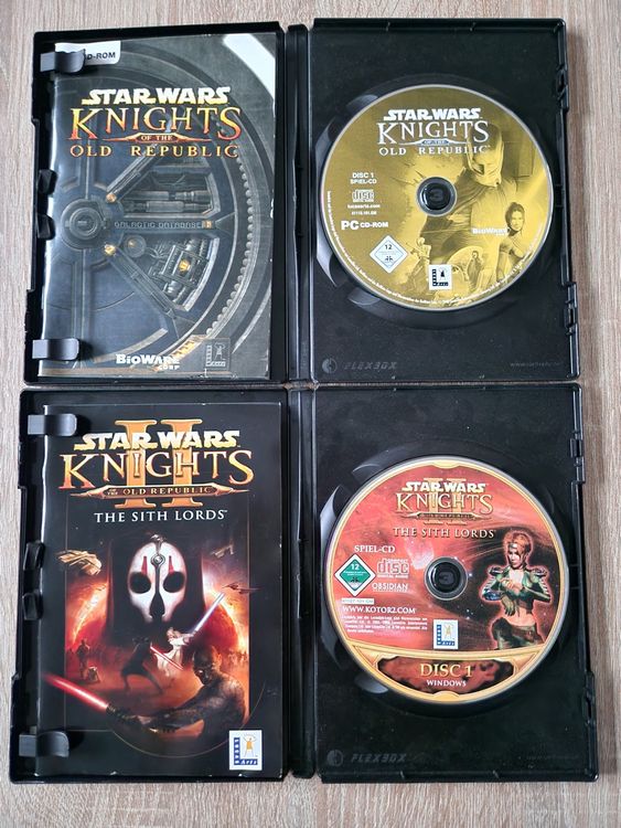 Star Wars Knights of the Old Republic 1+2 PC CD-ROMs (Gebraucht) in ...