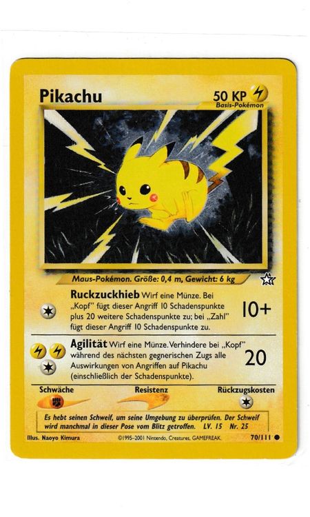 Pokémon Pikachu (70/111), Neo Genesis | Kaufen auf Ricardo