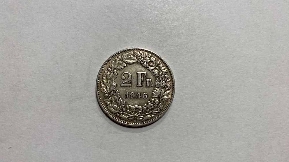 2 Franken Münze 1945 (Gebraucht) in Neftenbach für CHF 5 – mit Lieferung auf Ricardo kaufen