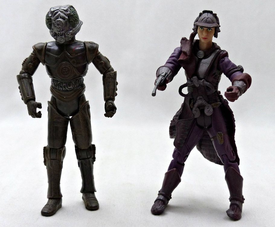 STAR WARS BOUNTY HUNTERS SAM WESSELL & 4-LOM HASBRO 2001-7 (Gebraucht ...