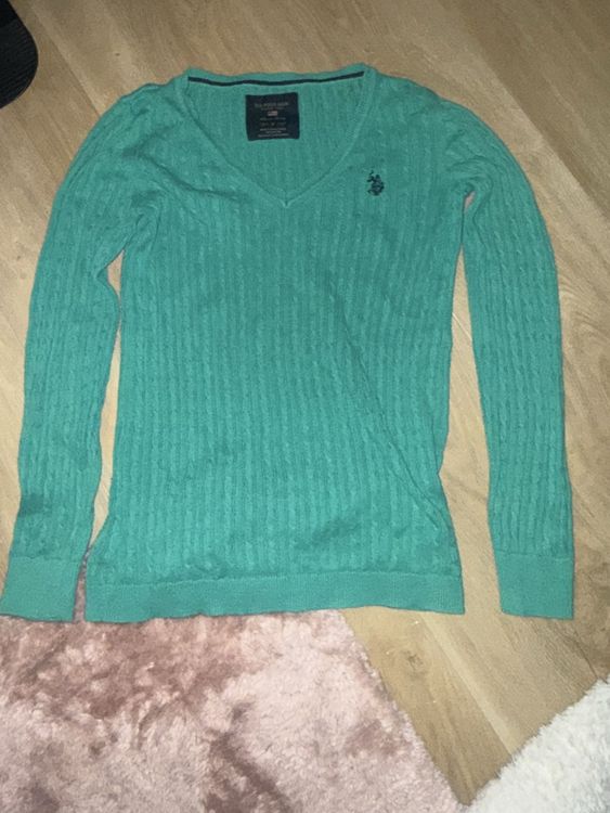 US Polo Assn. Pullover, Gr. S, türkis - ideal für den Frühli (Neu ...