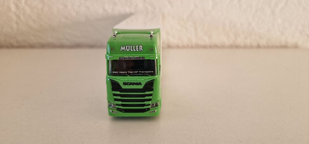 Herpa Müller Jubilee 100 Jahre Scania CS HD 1.87 (Neu und ...