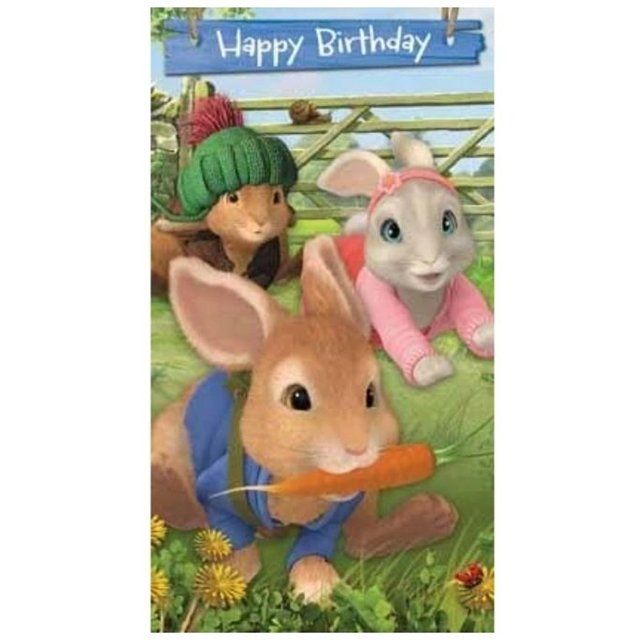 Peter Rabbit Happy Birthday Glückwunschkarte (Neu und originalverpackt ...
