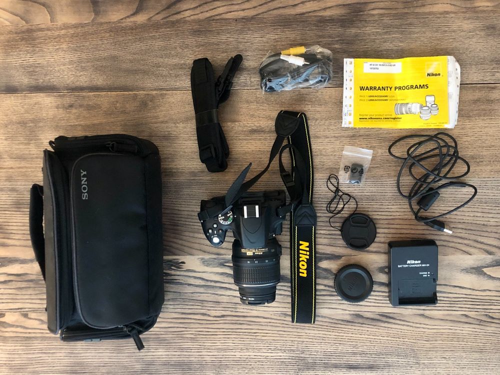 Nikon D5100 Spiegelreflexkamera mit AF-S Nikkor 18-55 mm (Gebraucht) in Kloten für CHF 179 – mit ...