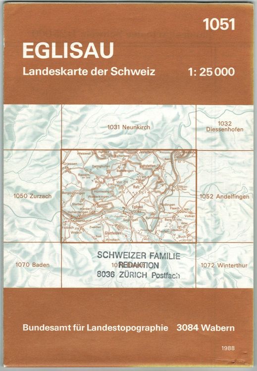 Landeskarte Eglisau (Gebraucht) in Zürich für CHF 2 – mit Lieferung auf ...