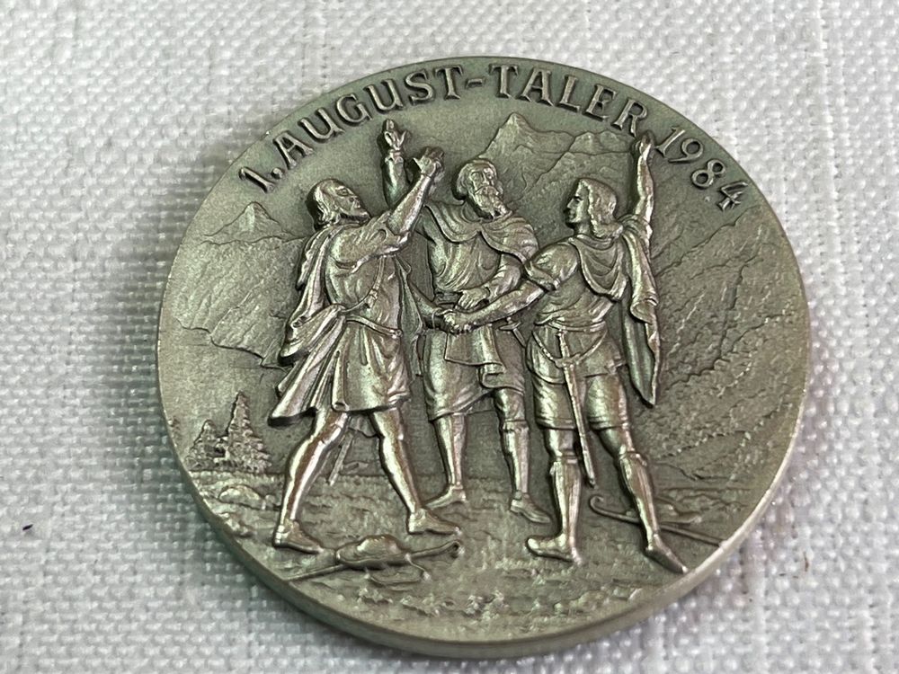 1. August Taler 1984, 900 Silber (Gebraucht) in St. Peterzell für CHF 22 – mit Lieferung auf ...