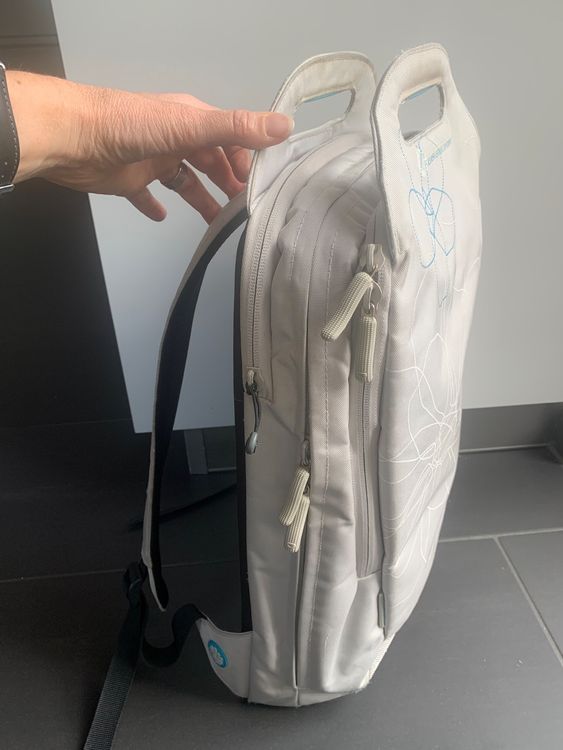 GOLLA „Generation mobile“ Laptop-Rucksack hellgrau m. türkis (Gebraucht ...