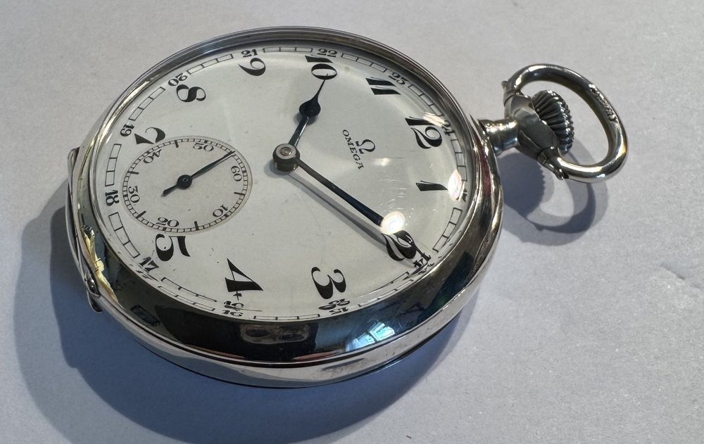 Antike Omega Silber Taschenuhr, Handaufzug, 1926 / Rarität! (Gebraucht ...