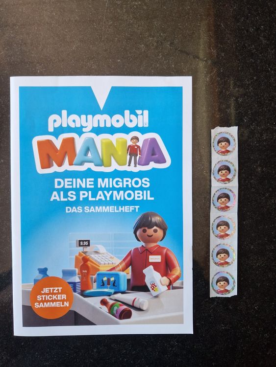 6 Playmobil Mania Migros Sticker (Neu und originalverpackt) in Gasel ...