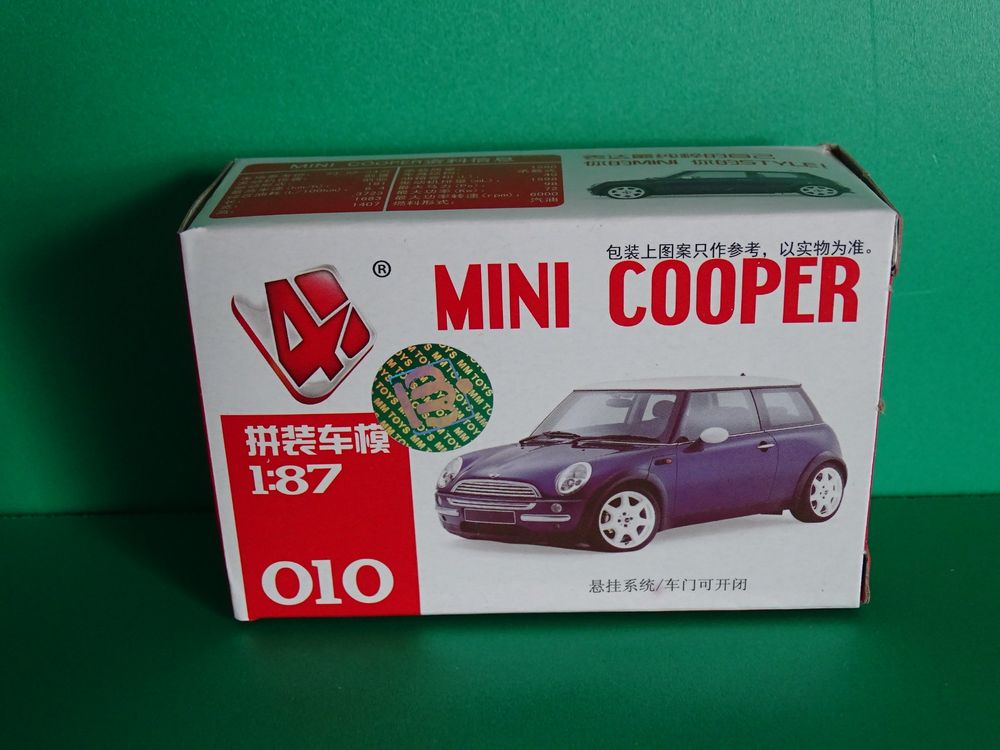 4D Puzzle Models Auto Kit (Mini Cooper 1/87) (Gebraucht) in Bretzwil ...