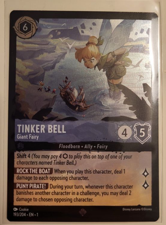 Tinker Bell - HOLO - Super Rare- Lorcana - EN - 193/204 (Neu (gemäss ...