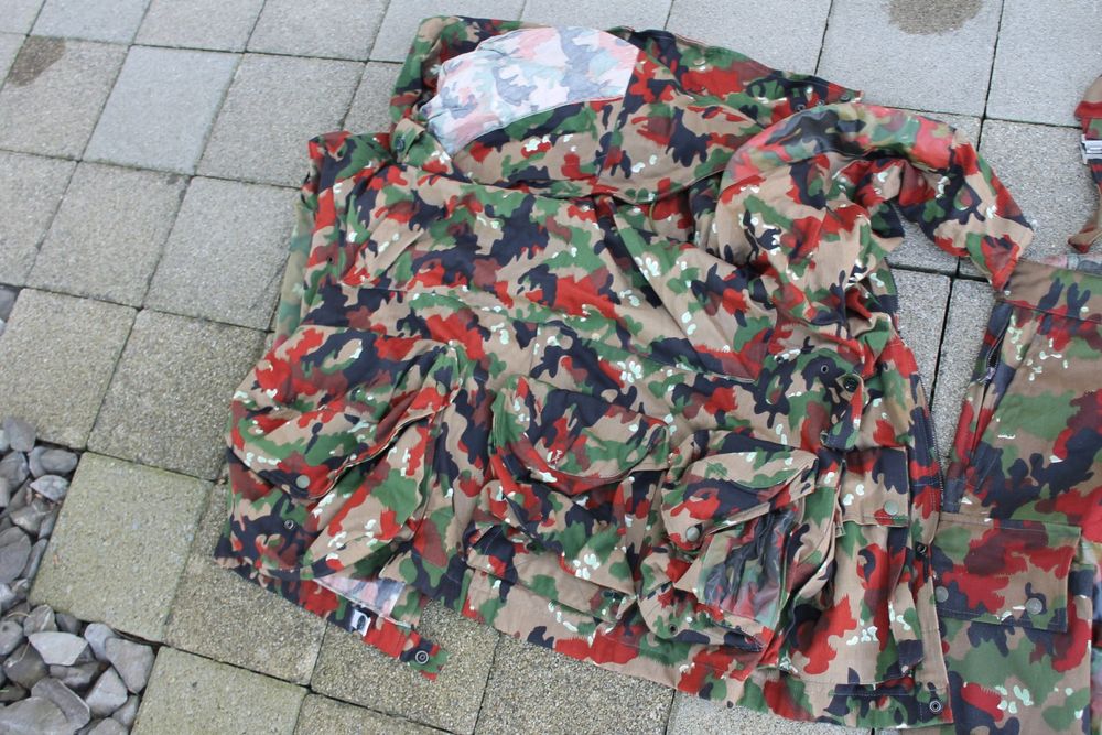 Tarnanzug Mod. 70 CH Armee, Hose Gr. 54-88 und Jacke Gr. 52 | Kaufen ...