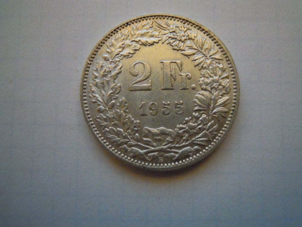 2 Fr. 1955 vorz (Gebraucht) in Kriegstetten für CHF 8 – mit Lieferung auf Ricardo kaufen