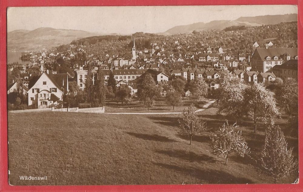 Wädenswil - Fotokarte 1923 - Bahnpoststempel (Gebraucht) in Fislisbach für CHF 4 – mit Lieferung ...