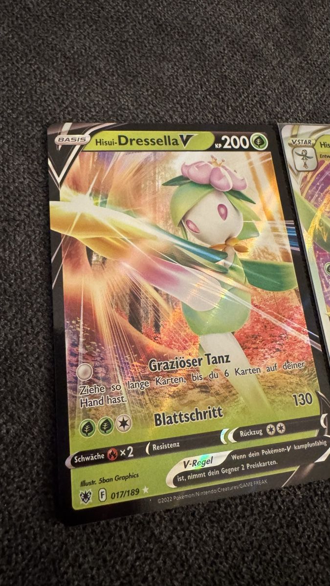 Hisui-Dressella V & VSTAR Pokemon Karten - Top Zustand! (5 (Neu (gemäss ...