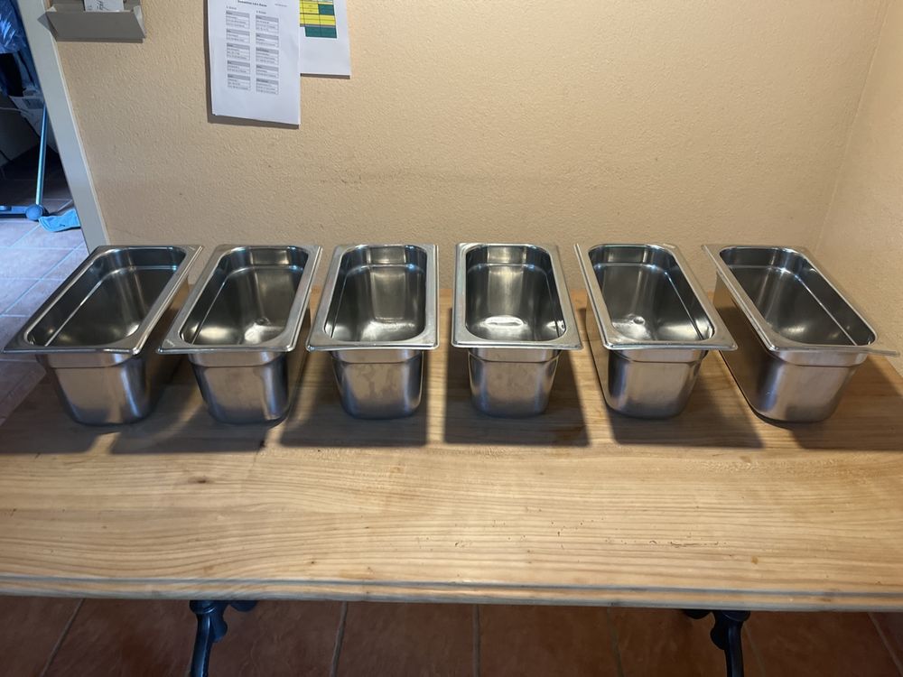 6 x 1/3 Gastronorm Behälter 15 cm FRANKE, robust (Gebraucht) in ...