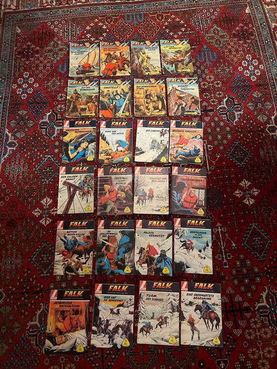 24 Falk Ritter Grossbände Original Lehning Verlag Kult Comic | Kaufen ...