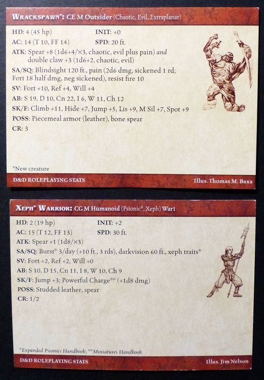 WRACKSPAWN XEPH WARRIOR DUNGEONS & DRAGONS ANGELFIRE 2005 (Neu und ...