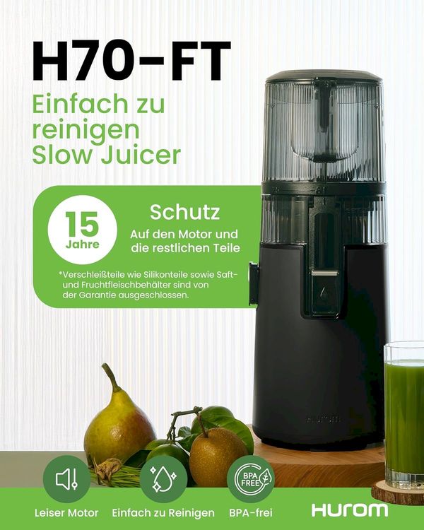 Hurom H70-FT Slow Juicer mattschwarz (Neu und originalverpackt) in ...