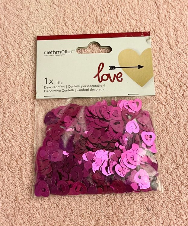 Streudeko Herzen Pink (Neu und originalverpackt) in Basel für CHF 3.2 – mit Lieferung auf ...