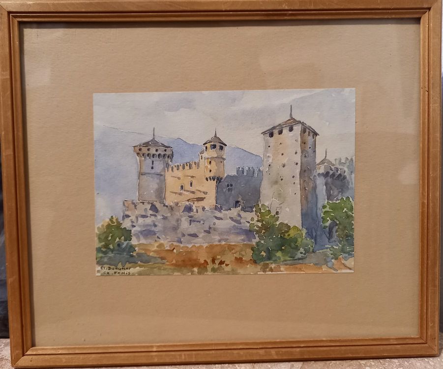 Clara DURGNAT (1901-1966) jolie aquarelle valaisanne (Gebraucht) in Lausanne für CHF 10 – mit ...
