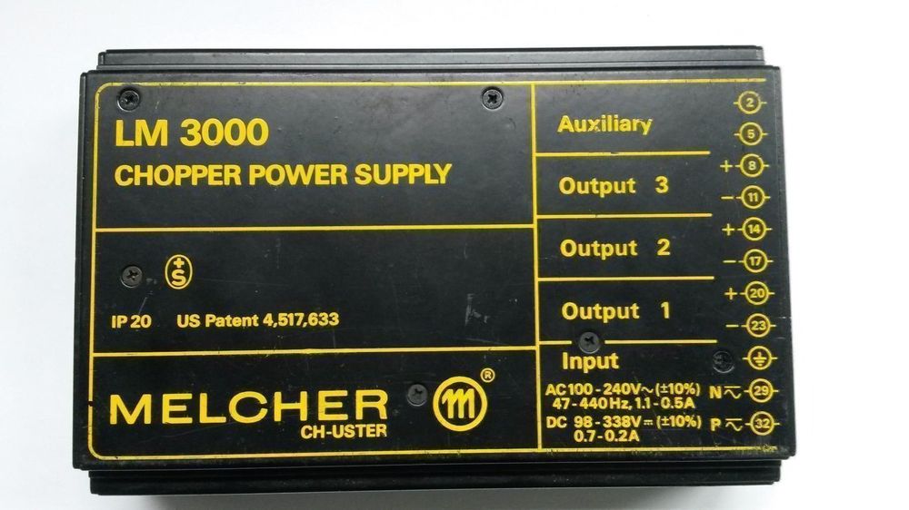 AC-DC/DC-DC Converter, Melcher LM 3000 (Gebraucht) in Grimisuat für CHF ...