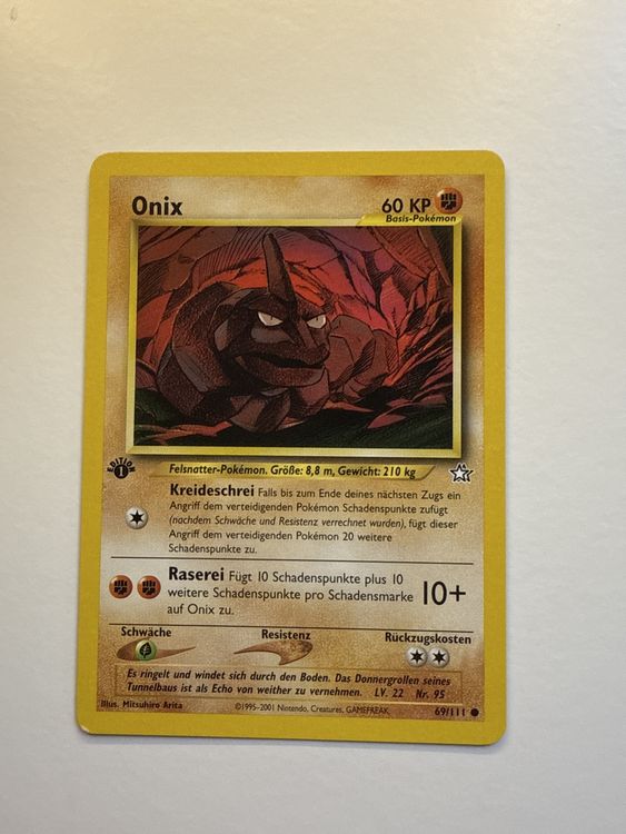 Onix Neo Genesis First Edition | Kaufen auf Ricardo