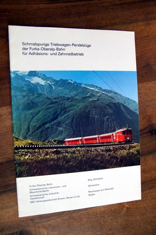 Triebwagen-Pendelzüge der Furka Oberalp Bahn - SLM (Gebraucht) in Schönenwerd für CHF 18 – mit ...