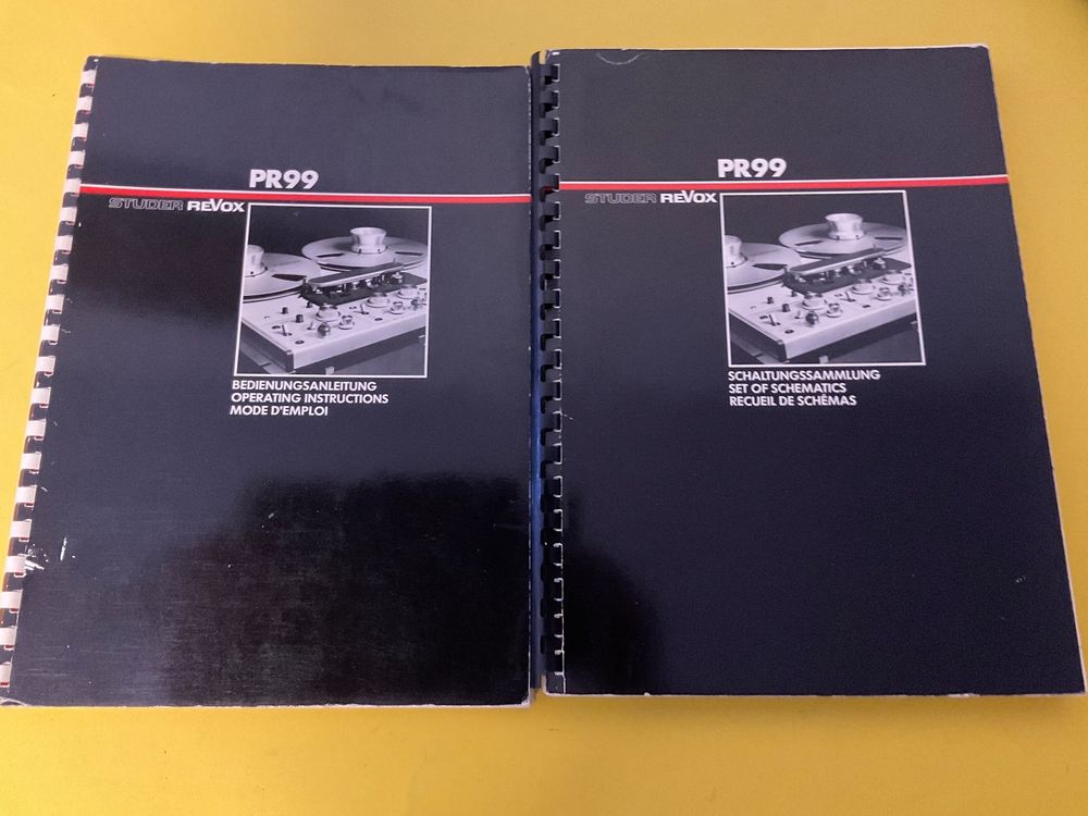 ReVox PR 99 Bedienungsanleitung & Schaltungssammlung | Kaufen auf Ricardo