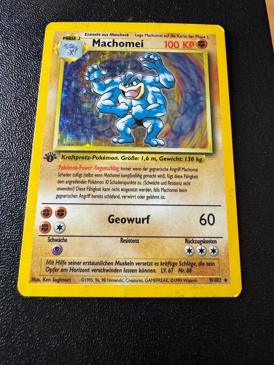 Machomei-machamp 1ed set base holo pokemon (Gebraucht) in Brig für CHF 8 – mit Lieferung auf ...