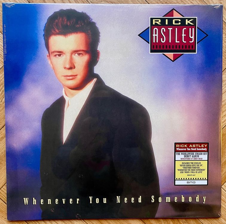 Rick Astley Whenever You Need Somebody Black Vinyl LP 2022 | Kaufen auf ...