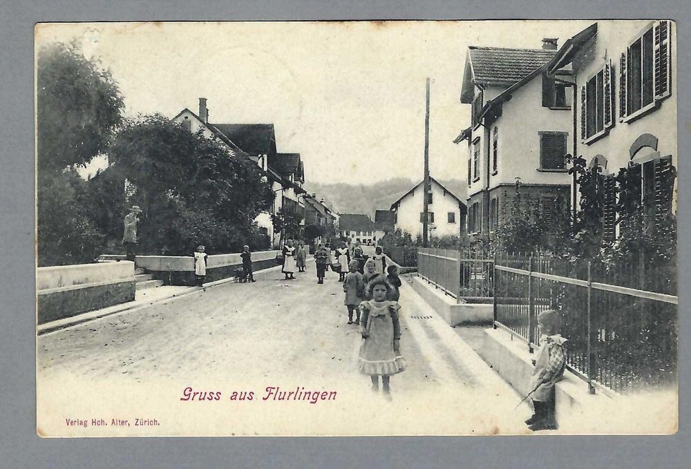 FLURLINGEN , INNENSEITE MIT KINDERN 1907 (Gebraucht) in für CHF 30 ...