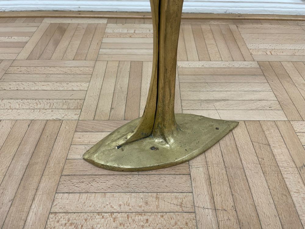 Imposanter Brutalismus Messing Kerzenständer vintage Design | Kaufen auf Ricardo